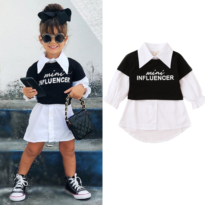 Mini Influencer Shirt Dress – Chic Bubs